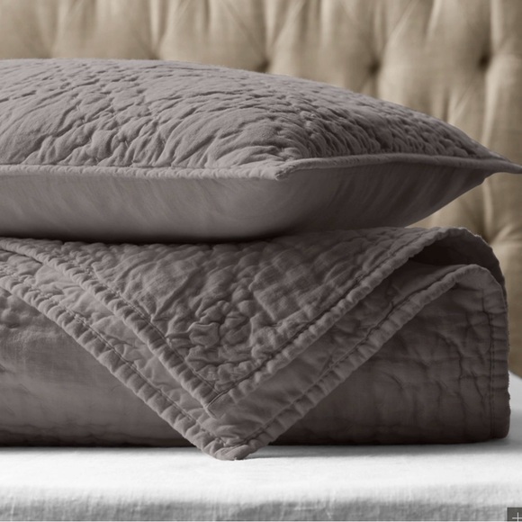 Restoration Hardware | Bedding | Vintagewashedbelgian Linen Quilt ...
